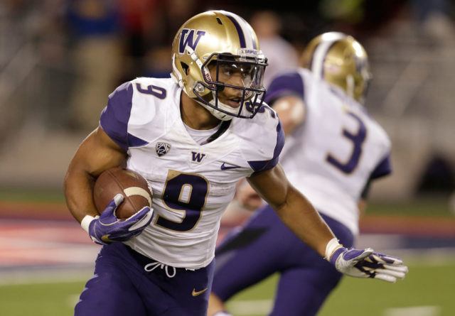 Washington running back Gaskin is proud of his Lynnwood roots ...