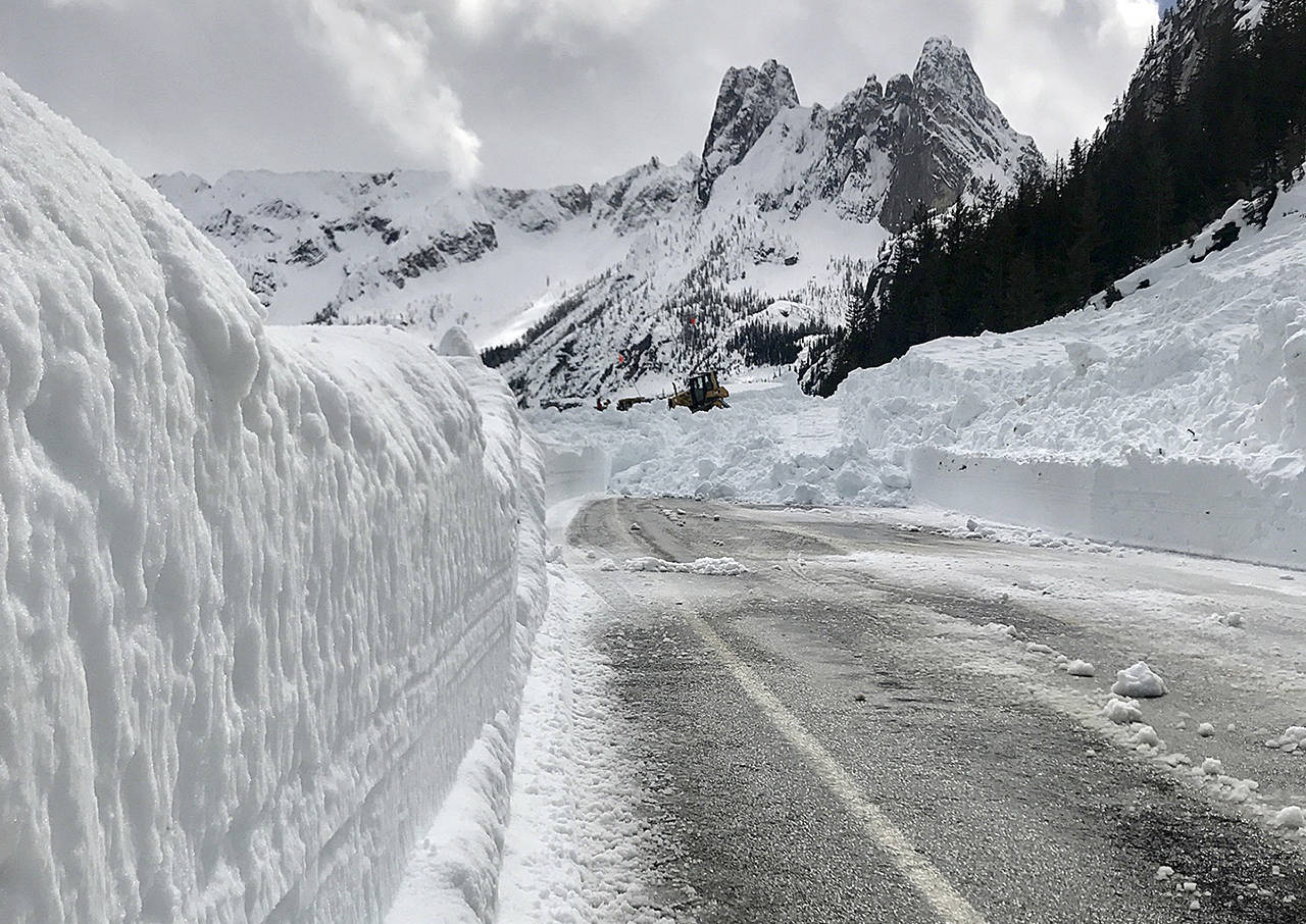 Snow-filled North Cascades Highway awaiting reopening | HeraldNet.com