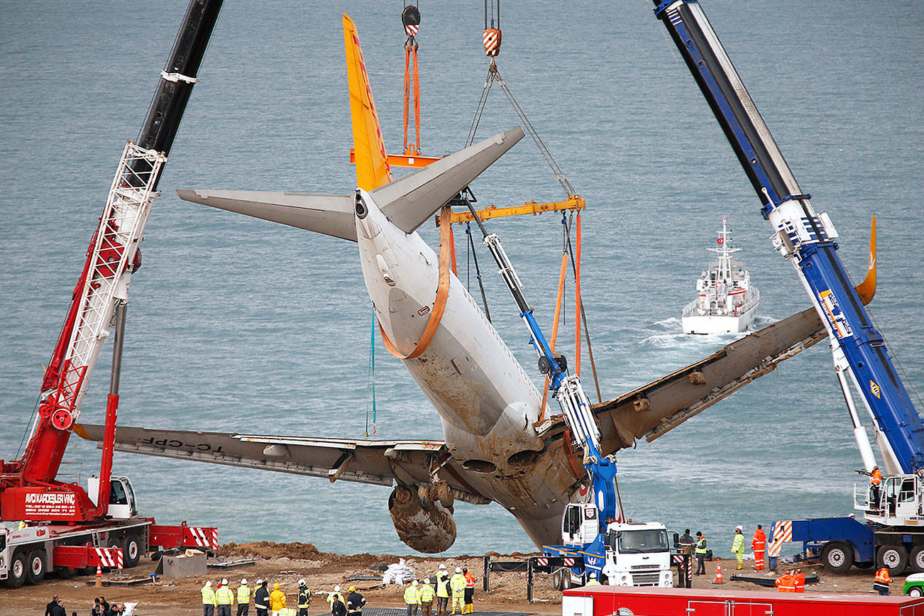 How do you retrieve an errant Boeing 737 from a muddy slope ...