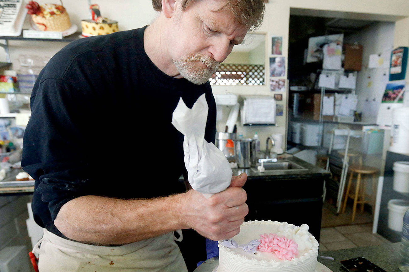 Justices side with Colorado baker on same-sex wedding cake | HeraldNet.com