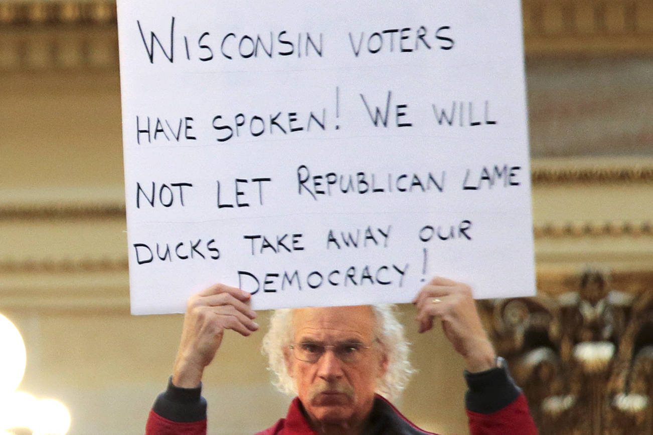 Wisconsin GOP strips power from newly elected Dem governor | HeraldNet.com