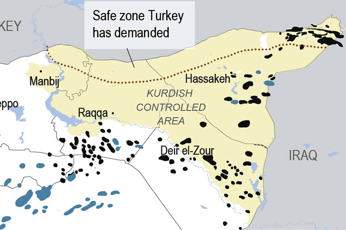 Syria Oil Fields Map