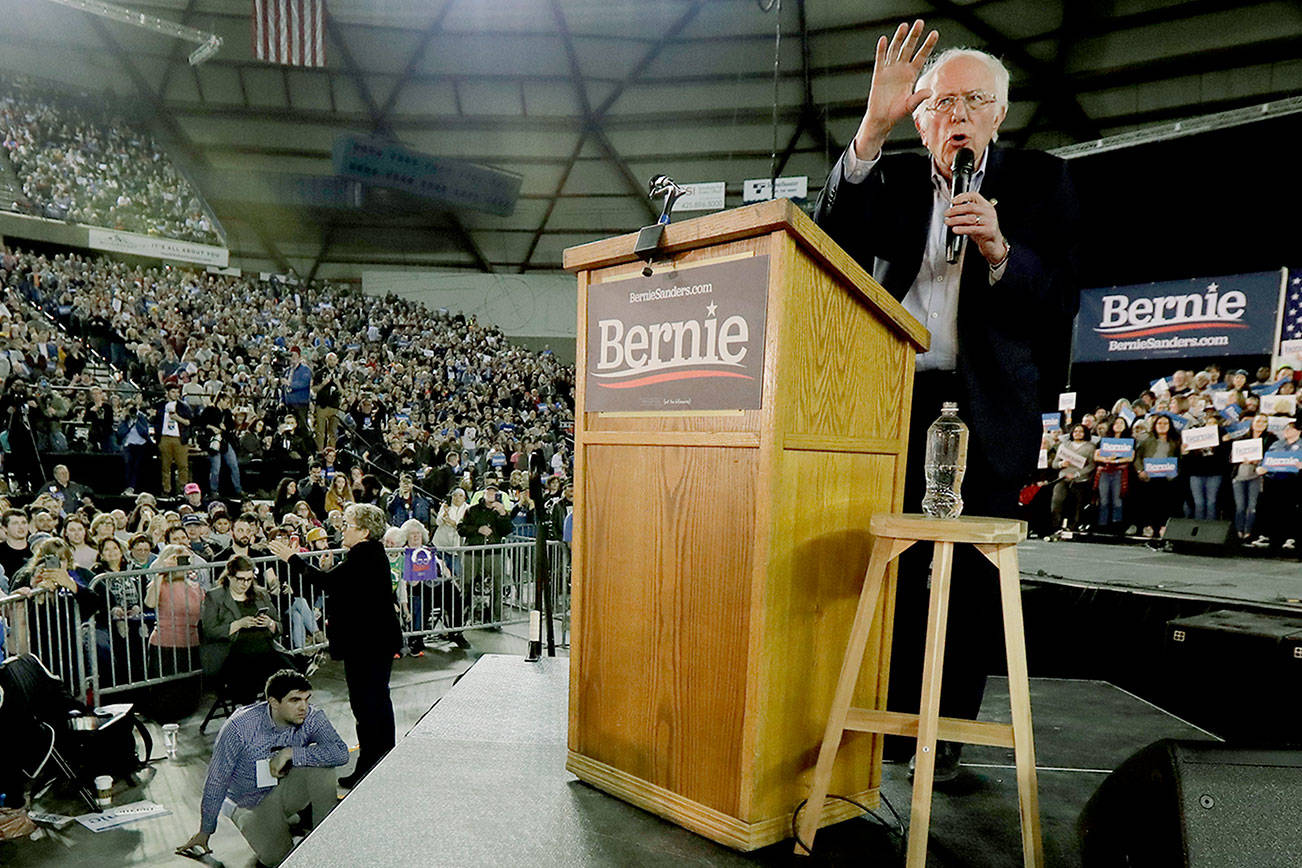 Bernie Sanders draws thousands to rally in Tacoma | HeraldNet.com
