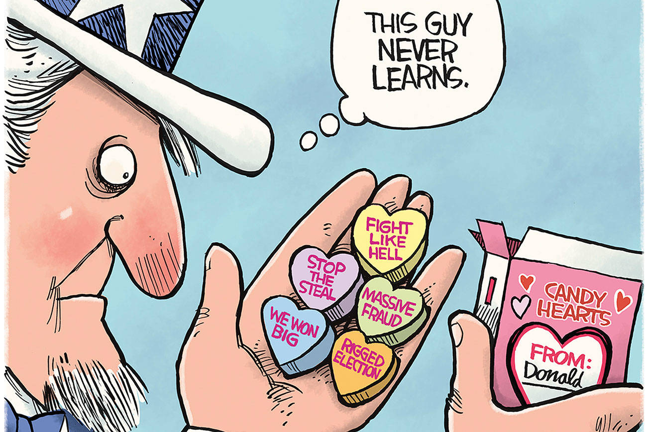 Editorial cartoons for Sunday, Feb. 14, Valentine’s Day | HeraldNet.com