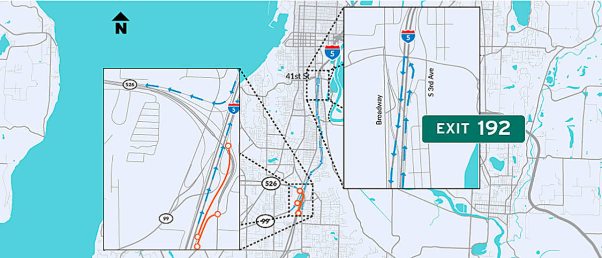 Highway 526 and northbound I-5 ramps to close overnight | HeraldNet.com