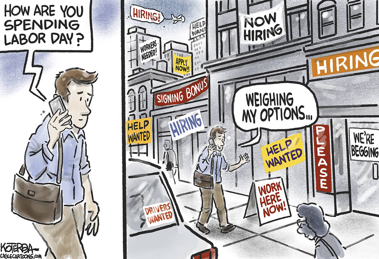 Political Cartoon Labor Day