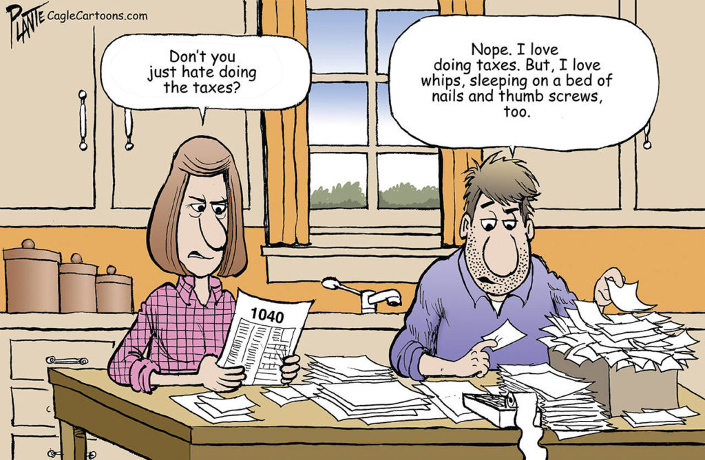 Editorial cartoons for Monday, April 18, Tax Day | HeraldNet.com