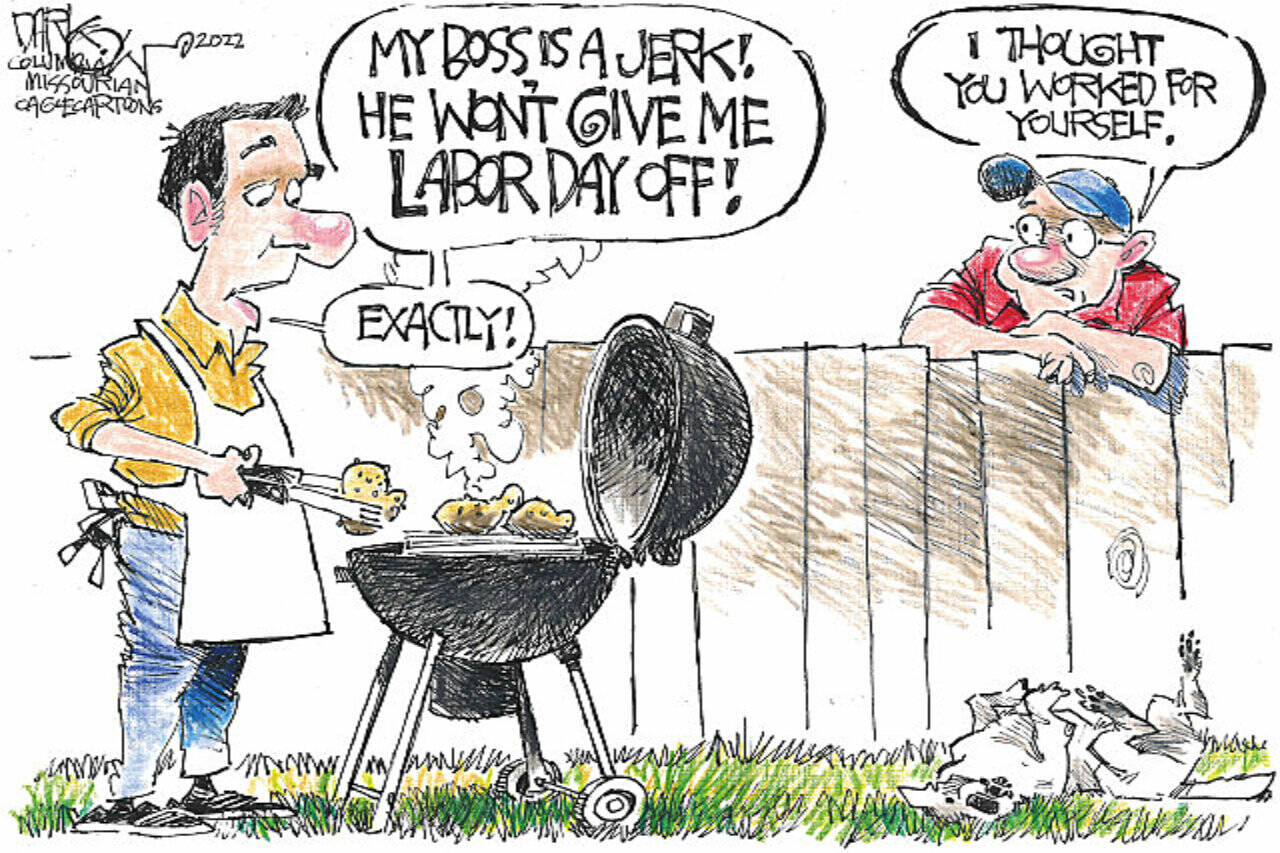 Political Cartoon Labor Day