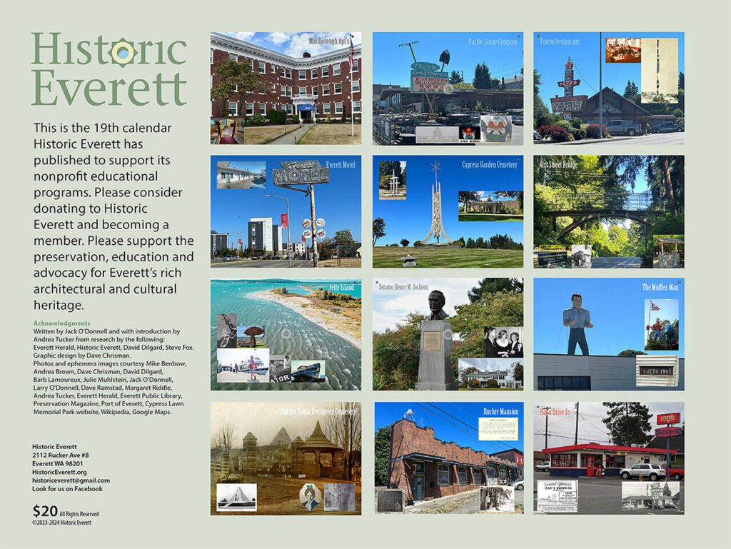 Historic Everett 2024 calendar might tempt you to grab a burger at Ray ...
