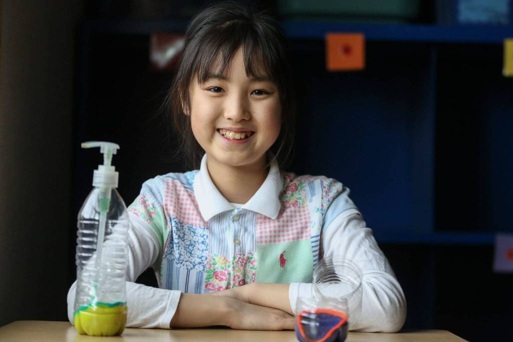 Girl, 10, invents shampoo bottle that doesn’t waste a drop | HeraldNet.com