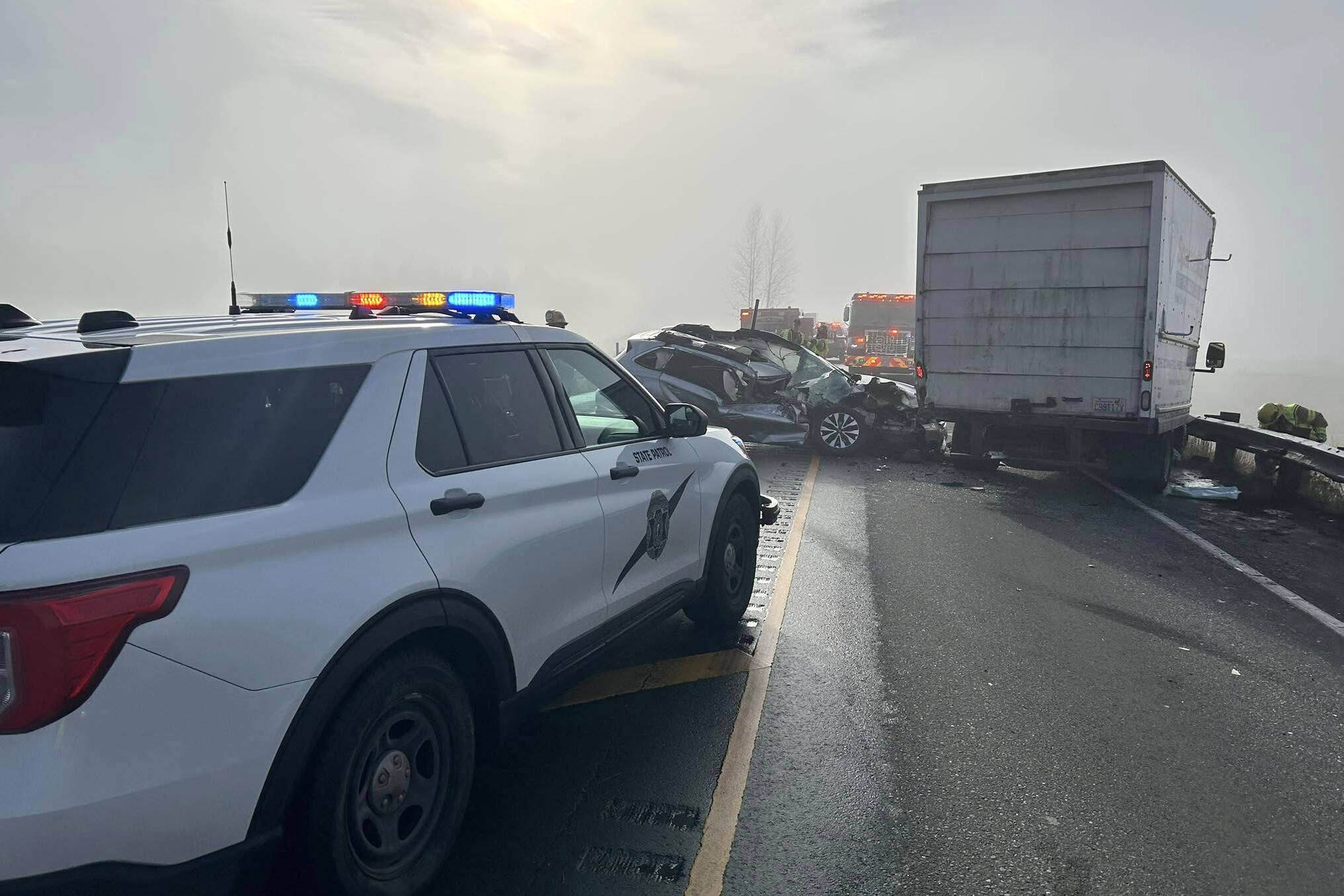 US 2 reopens near Monroe after closure for three-vehicle crash ...